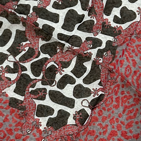 Furla | Accessories | Furla 0 Silk Large Square Colorful Gecko Scarf ...